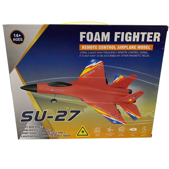 Toys | Remote Control Airplane Su27 Foam Fighter Jet Rc Plane 24ghz ...